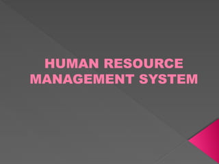 HRMS(Human Resource Management System) application | PPT