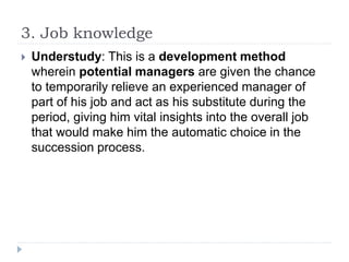 Training and Management Development | PPTX