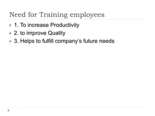 Training and Management Development | PPTX