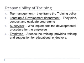 Training and Management Development | PPTX