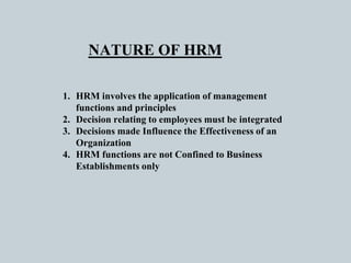 HUMAN RESOURCES MANAGEMENT - unit 1(Perspectives of HRM) | PPTX