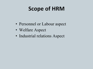 HUMAN RESOURCES MANAGEMENT - unit 1(Perspectives of HRM) | PPTX