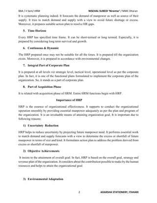 HRM Unit - 2 BBA HRP.docx notes of human resource management | DOCX