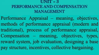 Performance Appraisal and Compenation Management | PDF