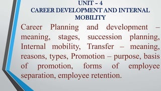 Career Development and Internal Mobility | PDF