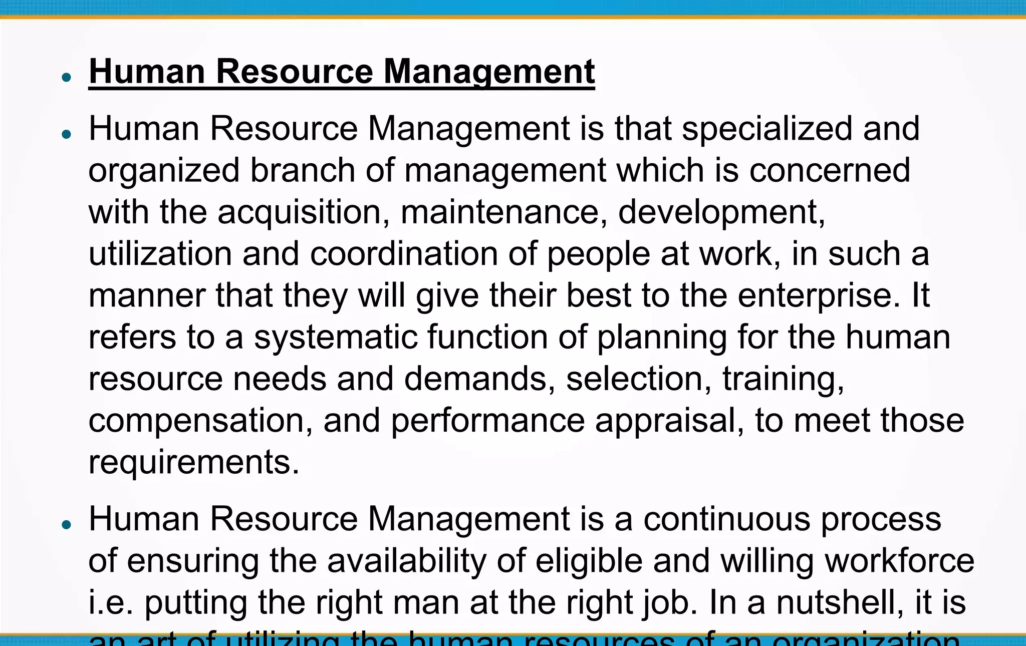 Human Resource Management vs Personnel Management | PPTX