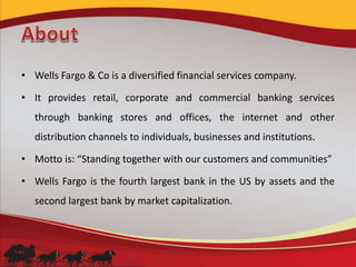 Wells Fargo By Jomy Mathew | PPTX
