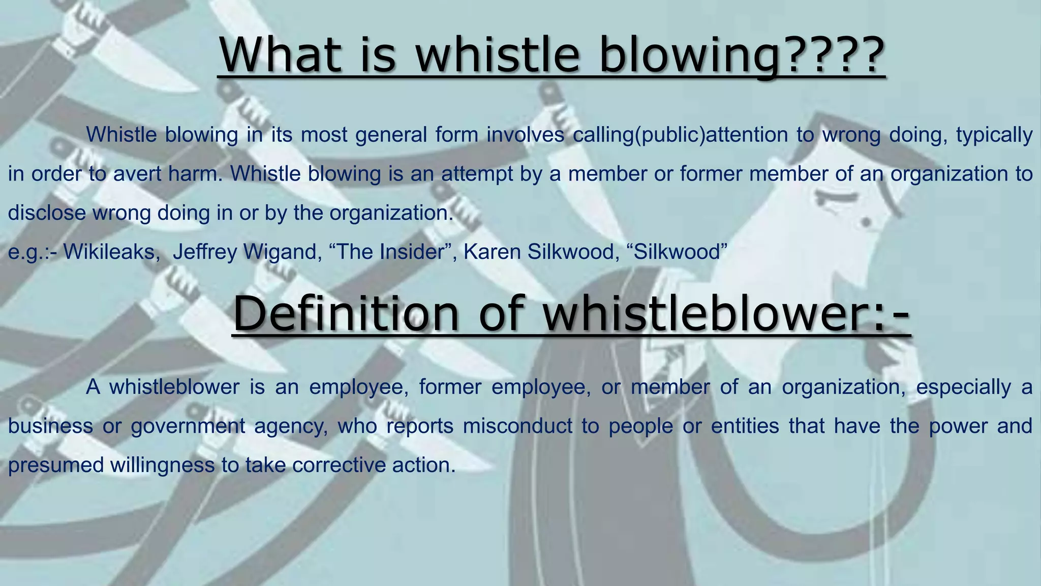 Hrm whistleblowing | PPT