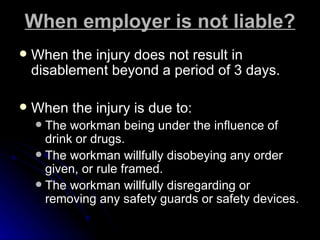 Hrm Workmens Act Team2 | PPT