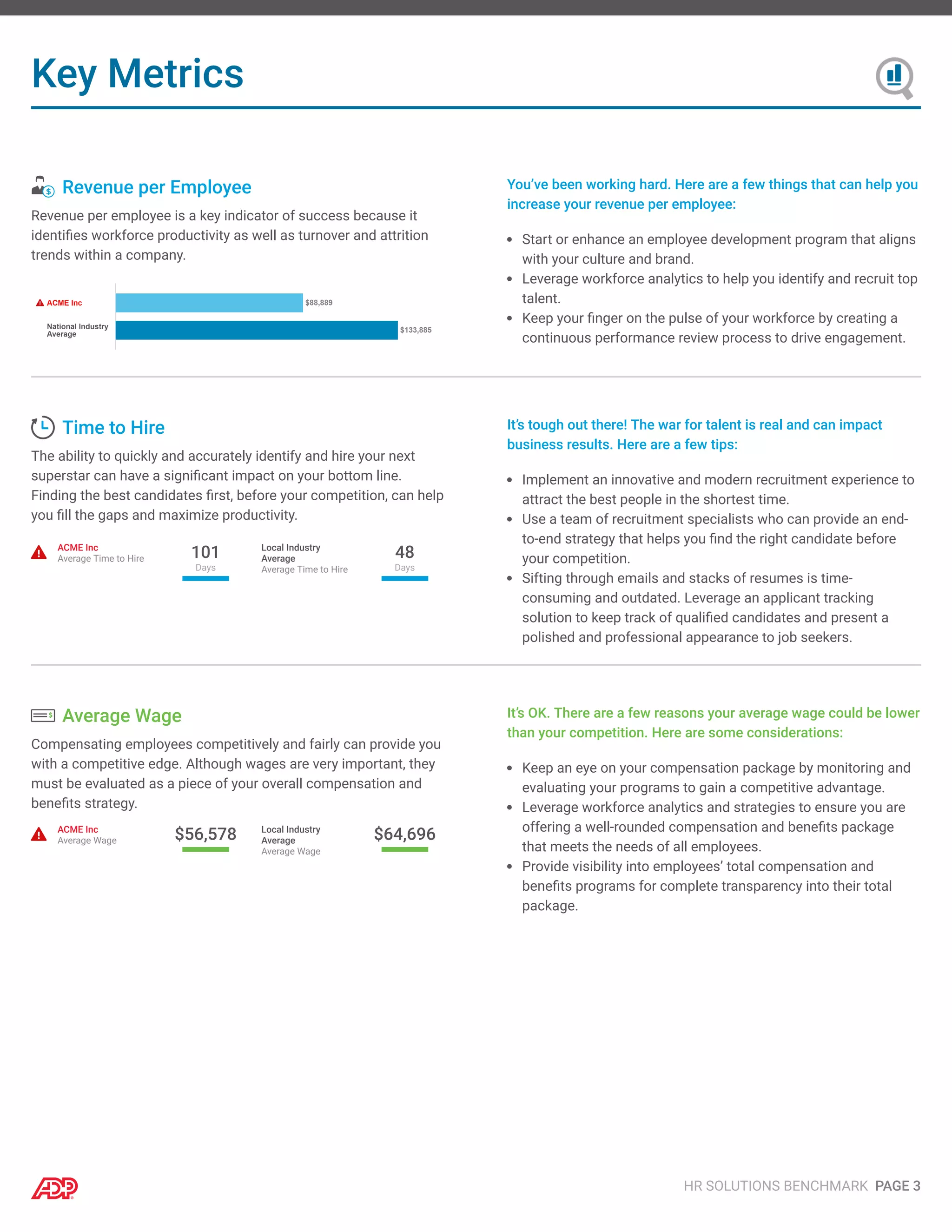 Sample Business Analysis and Benchmark Report | PDF