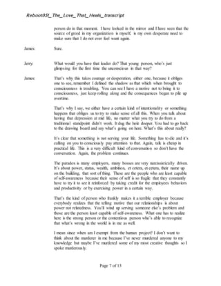 Reboot Podcast #51 — The love that heals | PDF