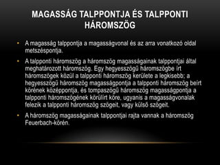 Háromszögek nevezetes pontjai | PPTX