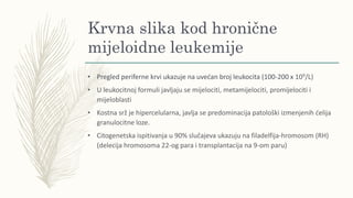 Hronična mijeloidna i limfatična leukemija - interna medicina | PPT