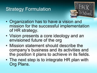 Hr & Organizational Strategies | PPT