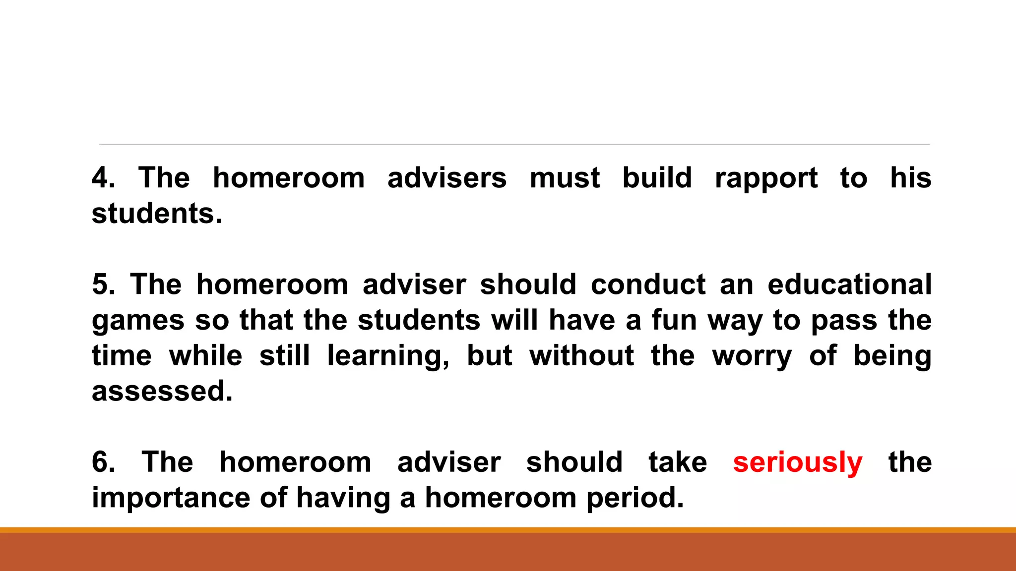 Homeroom Orientation | PPT