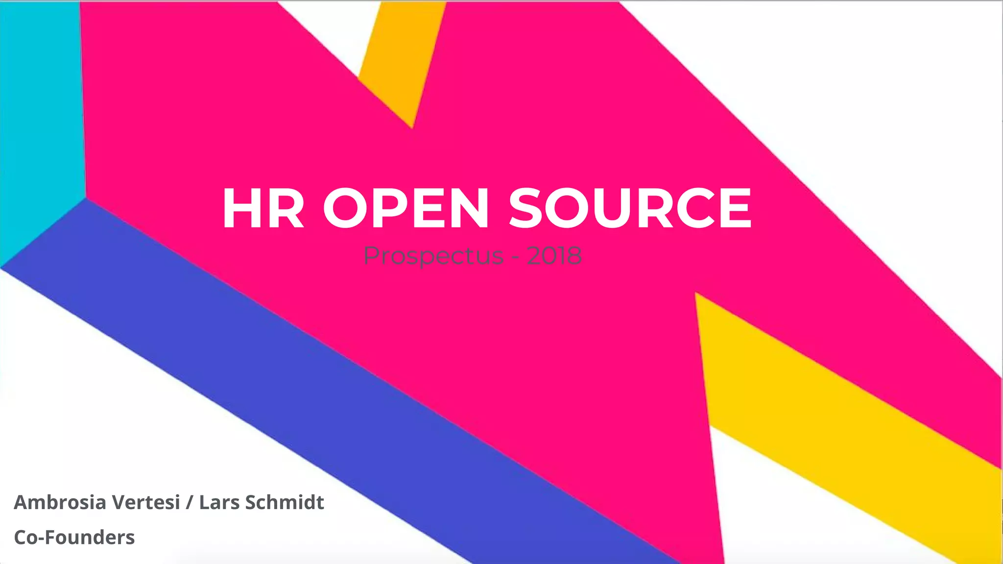 HR Open Source Sponsorship Prospectus 2018 | PPT