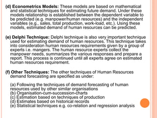 HUMAN RESOURCE PLANNING | PPTX