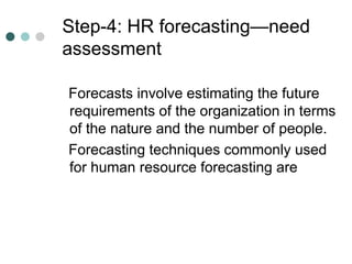 HUMAN RESOURCE PLANNING .ppt DETAILS AND CHARTS | PPT