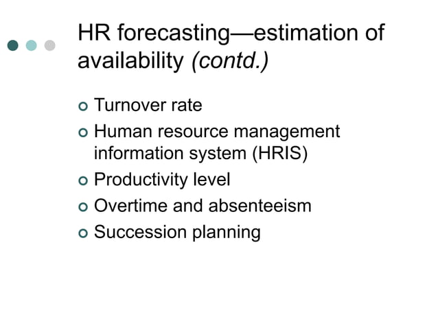HUMAN RESOURCE PLANNING .ppt DETAILS AND CHARTS | PPT