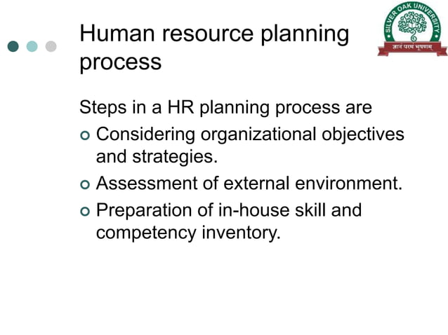 HUMAN RESOURCE PLANNING .ppt DETAILS AND CHARTS | PPT