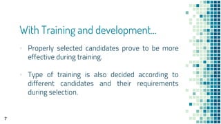 Linking Recruitment and selection with other HRD Functions | PPTX
