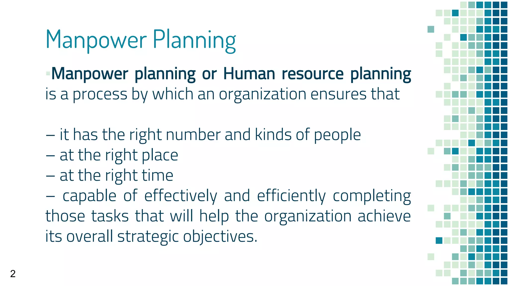 Macro-level scenario of Mnapower Planning | PPTX