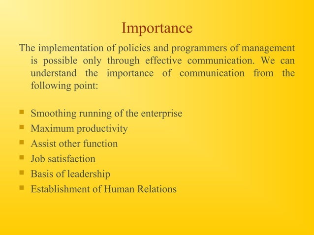 Communication and its importance | PPT