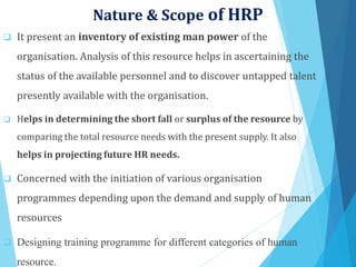 HRP(Human Resources Planning | PPTX