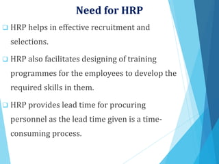 HRP(Human Resources Planning | PPTX