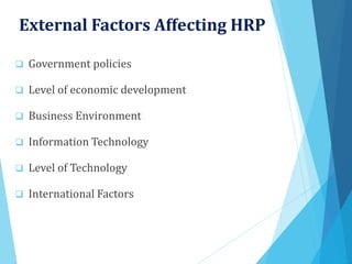 HRP(Human Resources Planning | PPTX