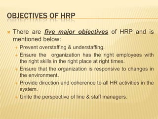 HUMAN RESOURCE PLANNING(SHRM) | PPT