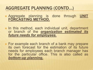 HUMAN RESOURCE PLANNING(SHRM) | PPT