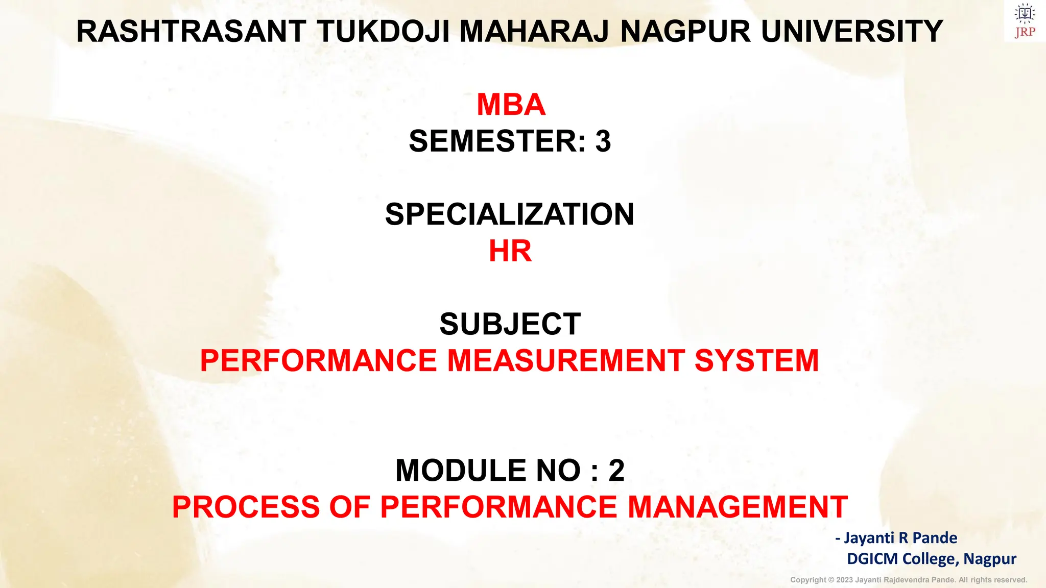 PERFORMANCE MEASUREMENT SYSTEM [HR Paper 2] Module 2.pdf