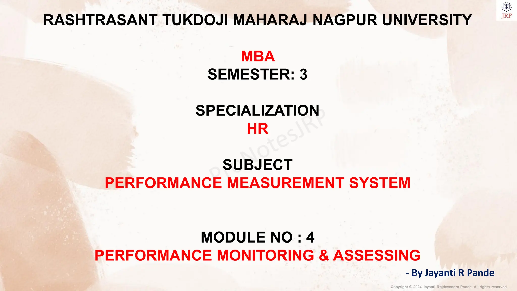 PERFORMANCE MEASUREMENT SYSTEM [HR Paper 2 ] Module 4.pdf