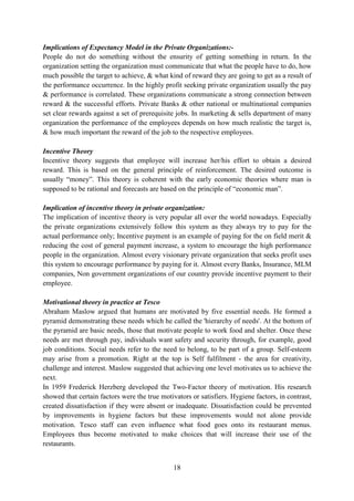 Implication of motivational concepts in workplace: A study on selected ...