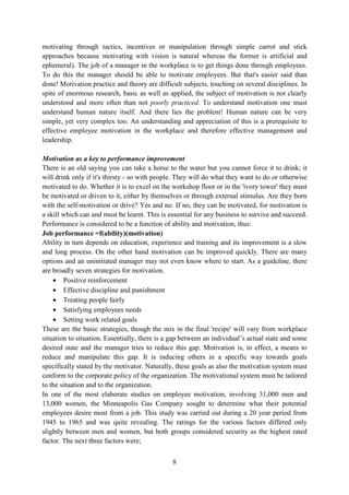 Implication of motivational concepts in workplace: A study on selected ...