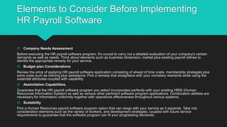 A Beginner's Dive into HR Software Implementation! | PPT