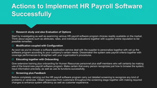 A Beginner's Dive into HR Software Implementation! | PPT