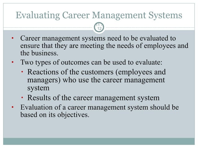 careers and career management | PPT