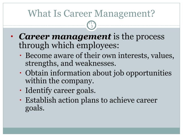 careers and career management | PPT