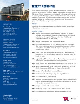 Hr Petrojarl Factsheet | PDF