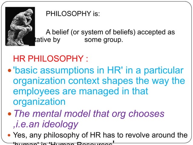 Hr philosophy of tatas by param | PPT