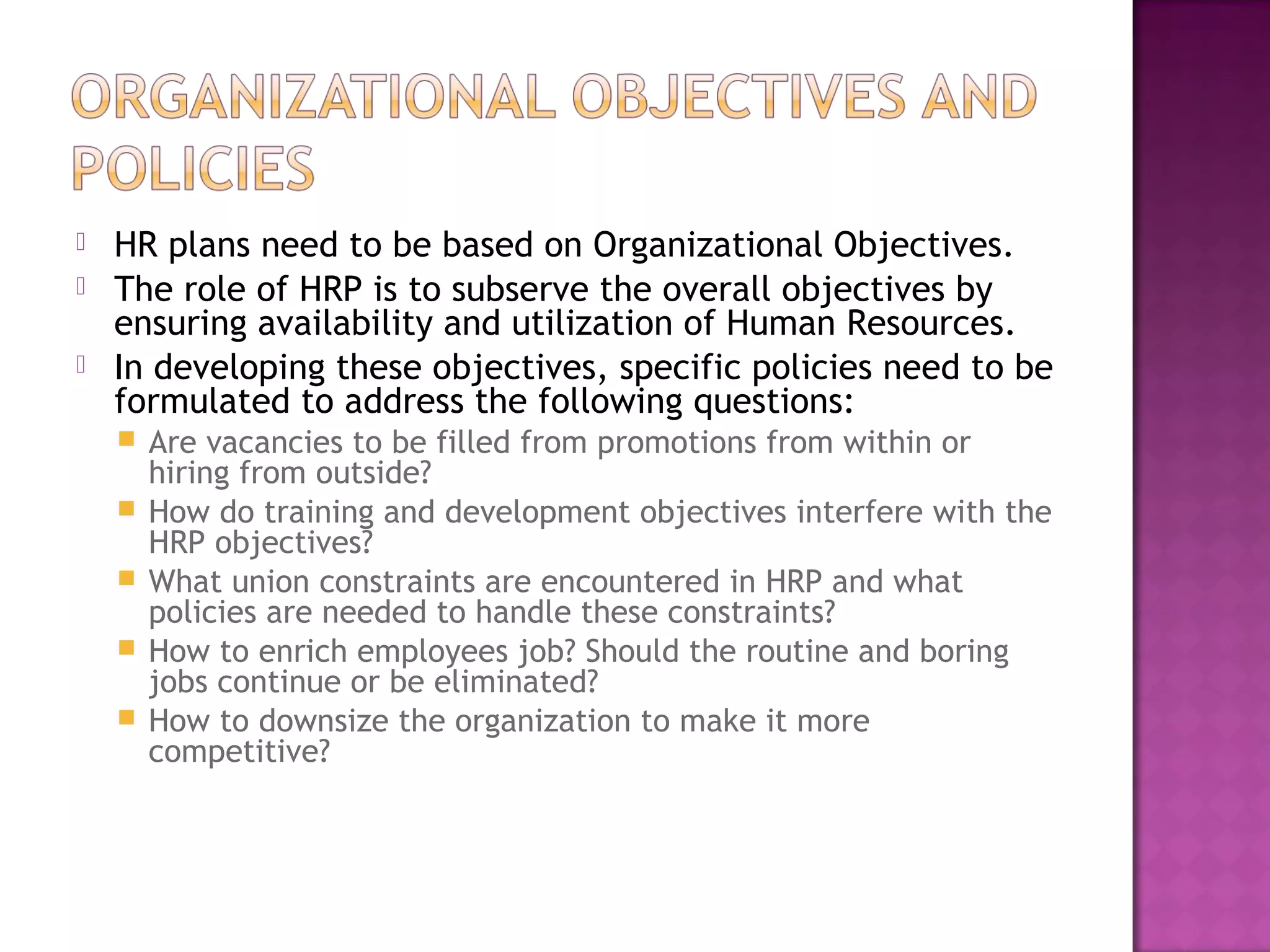 Human Resource planning | PPT