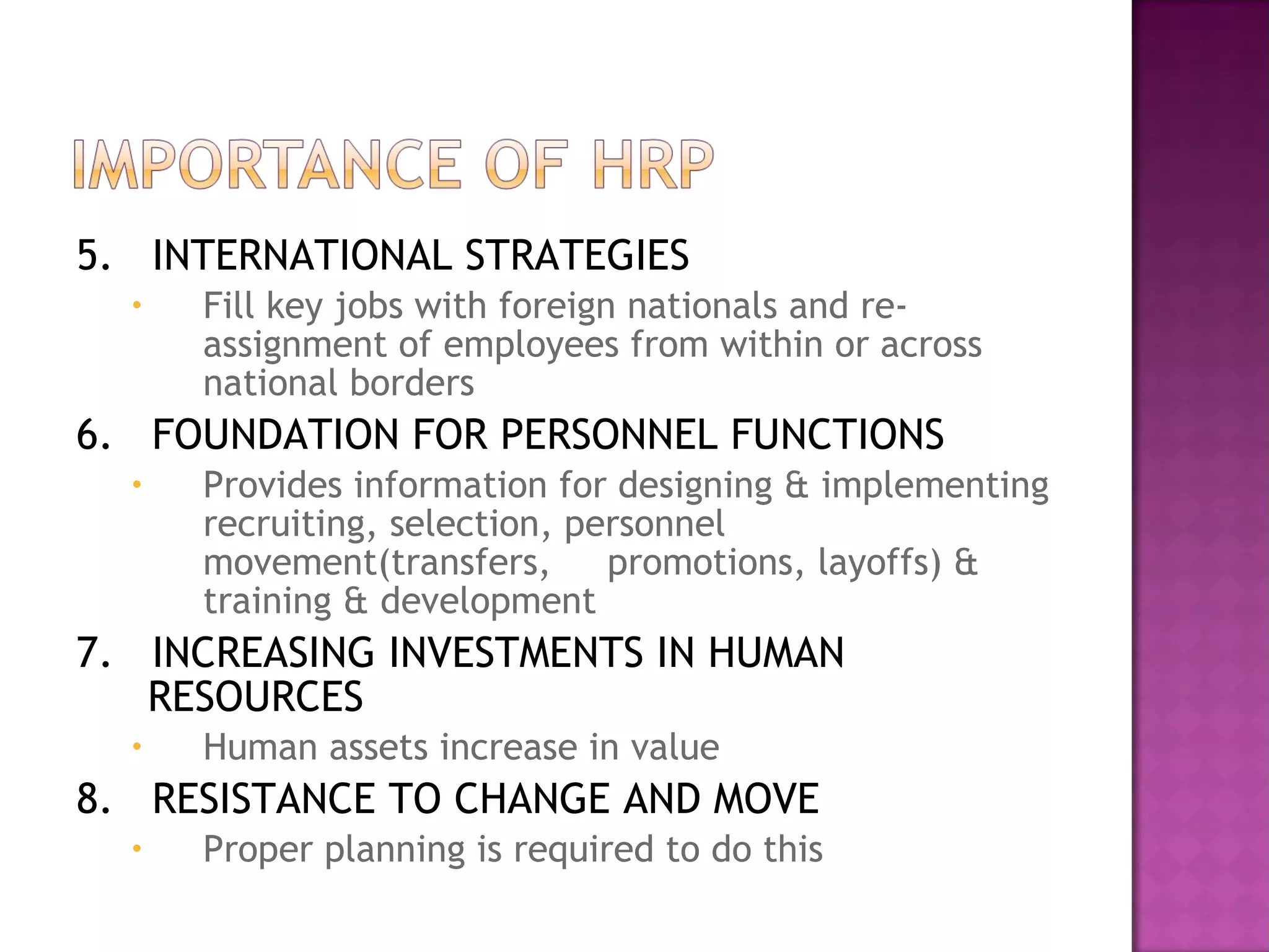 Human Resource planning | PPT