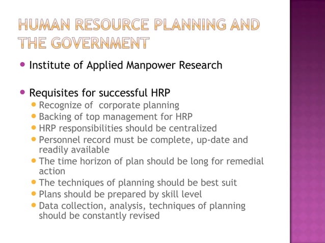 Human Resource planning | PPT