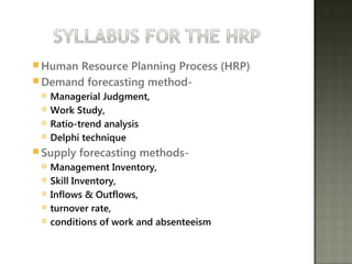 Hr planning | PPT