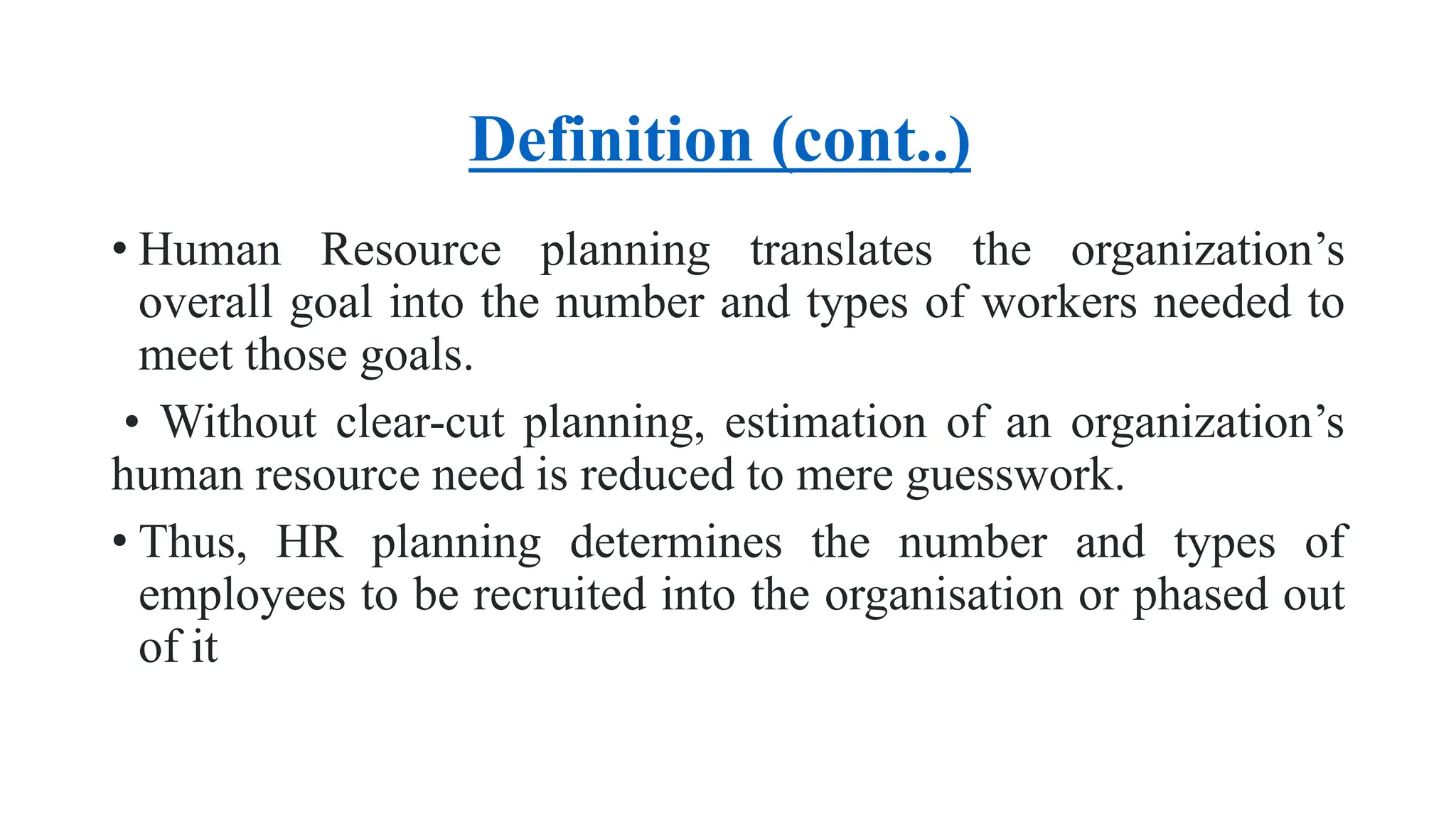 HR Planning .pptx a presentation about HR Planning and its process | PPT