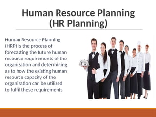 Human resource management planning in hr | PPTX