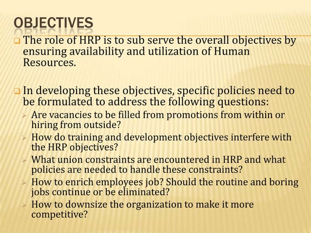 Hr planning and audit | PPT