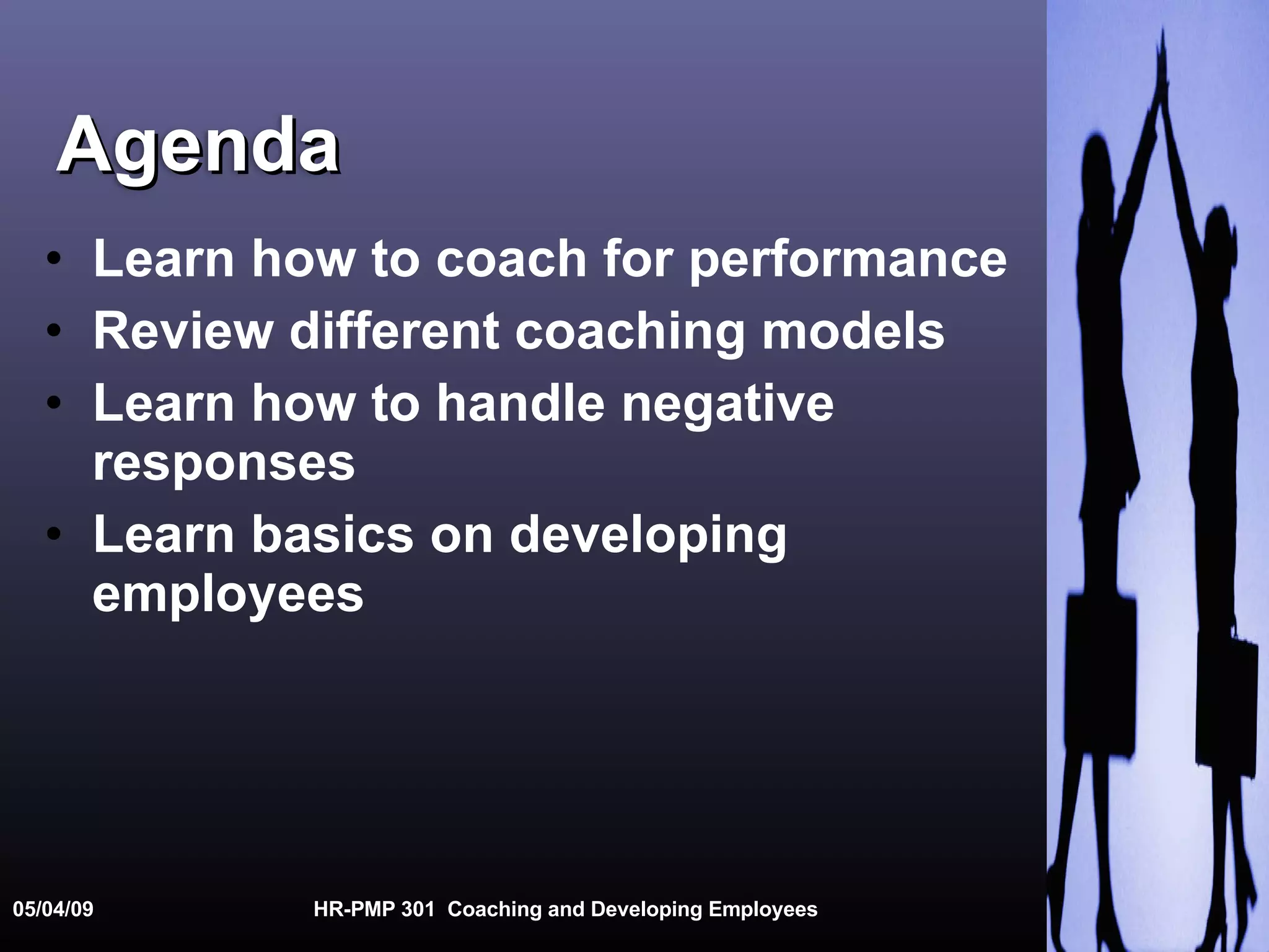 Hr Pmp 301 Coaching And Developing Employees | PPT